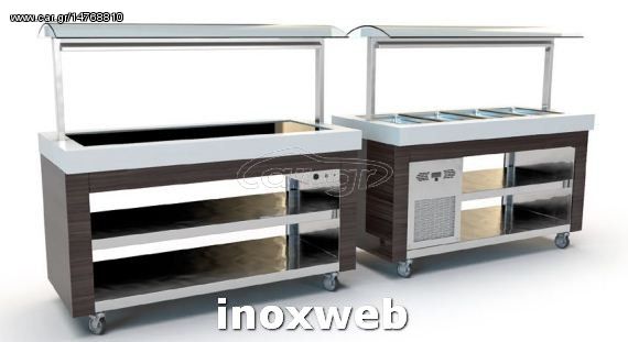 Car.gr - INOXWEB 2025-Corian Line Buffet 150Χ71Χ140 ΘΕΡΜΕΝΟΜΕΝΟ