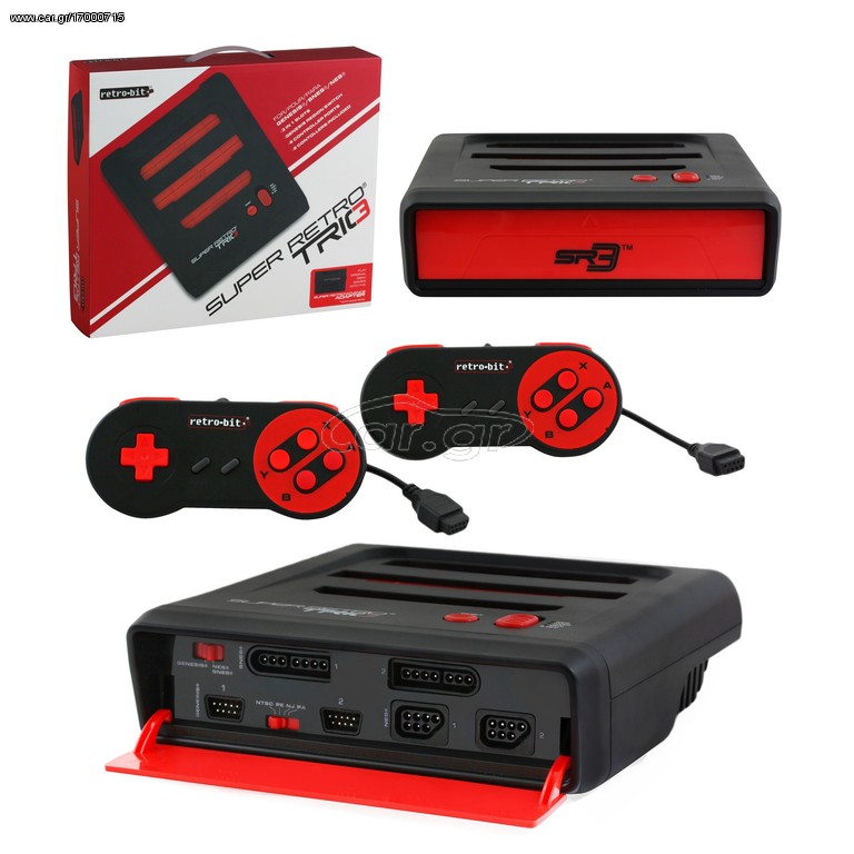 Car.gr - Retro Bit Super Retro Trio 3 in 1 Console Red/Black NES/SNES ...