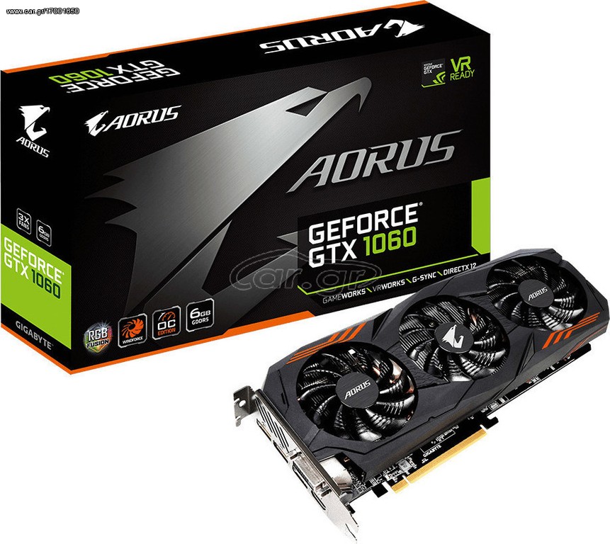 Car.gr - Gigabyte GeForce GTX 1060 6GB (GV-N1060AORUS-6GD (rev. 2.0)