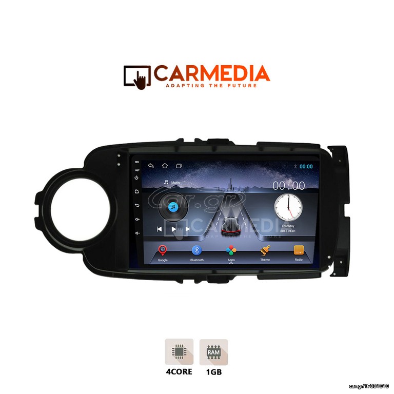 Car.gr - Εργοστασιακή OEM οθόνη ANDROID 9'' ειδική για TOYOTA YARIS ...
