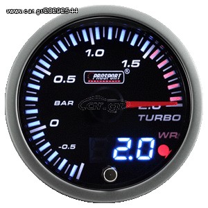 Car.gr - PROSPORT JDM 60MM ΜΠΑΡΟΜΕΤΡΟ/ BOOST GAUGE (BAR)
