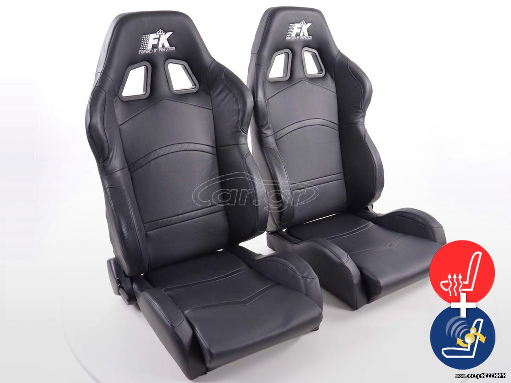 Car.gr - FK SET 2 x Με θέρμανση και λειτουργία μασάζ ΚΑΘΙΣΜΑΤΑ BUCKET ΑΝΑΚΛΙΝΟΜΕΝΑ SPORT ΓΙΑ ΟΛΑ ...