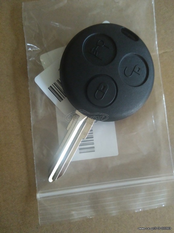 Car.gr - Κομπλέ κλειδί με τηλεχειριστήριο (chip) για SMART 450