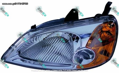 Car.gr - KARKO ΦΑΝΑΡΙ ΕΜΠΡΟΣ ΑΡΙΣΤΕΡΟ ΗΛΕΚΤΡΙΚΟ HONDA CIVIC SEDAN 2001-2005