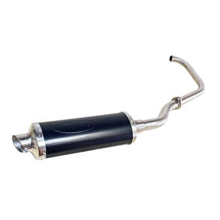 Car.gr - ΕΞΑΤΜΙΣΗ SYM VF 185 PROTECHT INOX ΟΒΑΛ ΜΑΥΡΗ ΜΕ ΜΠΟΥΚΑ