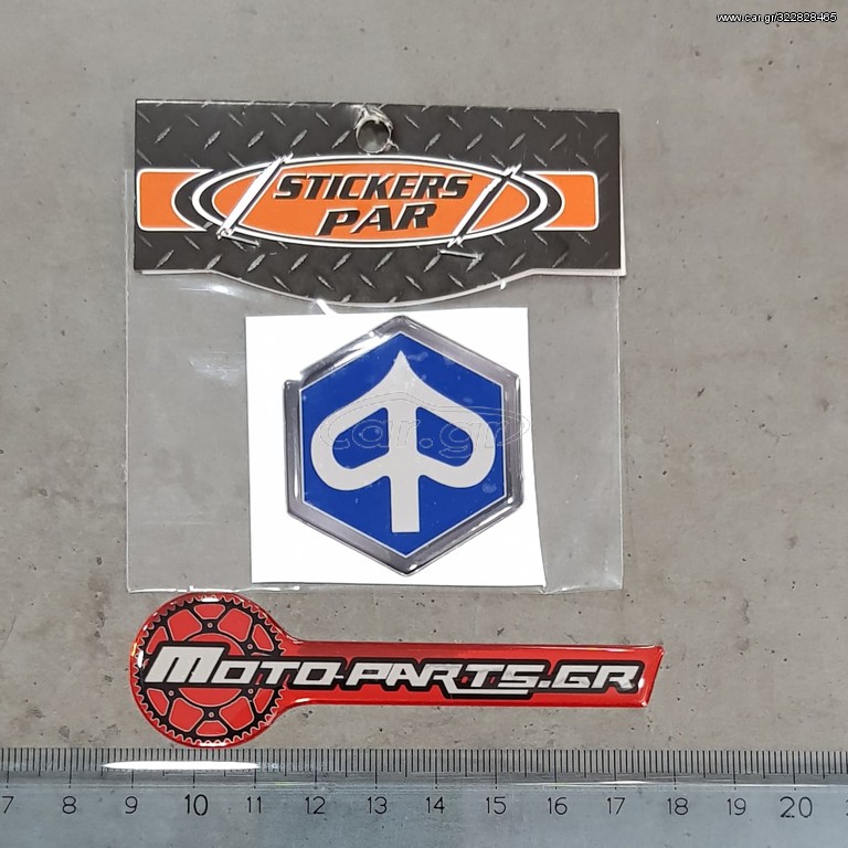 Car.gr - ΑΥΤΟΚΟΛΛΗΤΟ 3D PIAGGIO LOGO (1τεμ) | STICKERS PAR