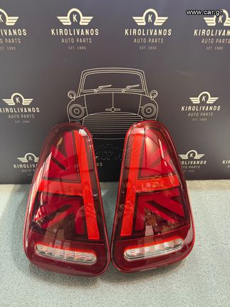 Car.gr - MINI COOPER R50-R53 02-06 ΠΙΣΩ ΦΑΝΑΡΙΑ LED UNION JACK ΚΟΚΚΙΝΑ