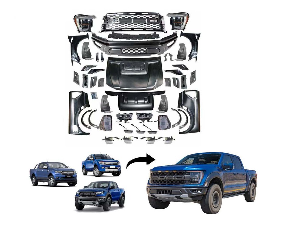 Car.gr - Body Kit Ford Ranger T6/T7/T8/Raptor Upgrade to F150 Raptor ...