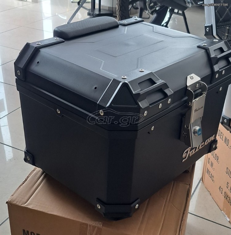 Car.gr - TOP BOX 45L BLACK // ΤΕΤΡΑΓΩΝΗ ΒΑΛΙΤΣΑ 45 ΛΙΤΡΩΝ (ΤΥΠΟΥ ΑΛΟΥΜΙΝΙΟΥ) ME ΜΑΞΙΛΑΡΙ