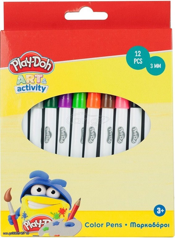 Car.gr - Play-Doh Μαρκαδοροι Ζωγραφικης 12 Χρωματα - 320-00000