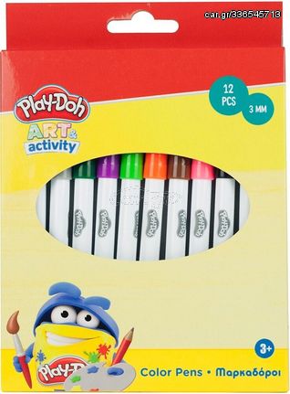 Car.gr - Play-Doh Μαρκαδοροι Ζωγραφικης 12 Χρωματα - 320-00000