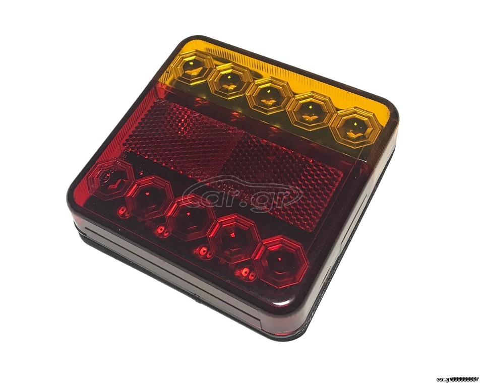 Car.gr - ΦΩΣ ΤΡΕΙΛΕΡ ΜΕ LED ΤΕΤΡΑΓΩΝΟ 12Vdc