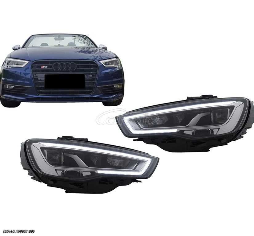 Car.gr - ΦΑΝΑΡΙΑ ΕΜΠΡΟΣ Full LED Headlights Audi A3 8V Pre-Facelift ...