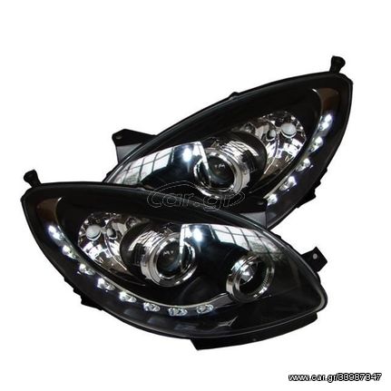 Car.gr - ΦΑΝΑΡΙΑ ΕΜΠΡΟΣ RENAULT TWINGO 07-11 DAYLIGHT BLACK EAUTOSHOP GR