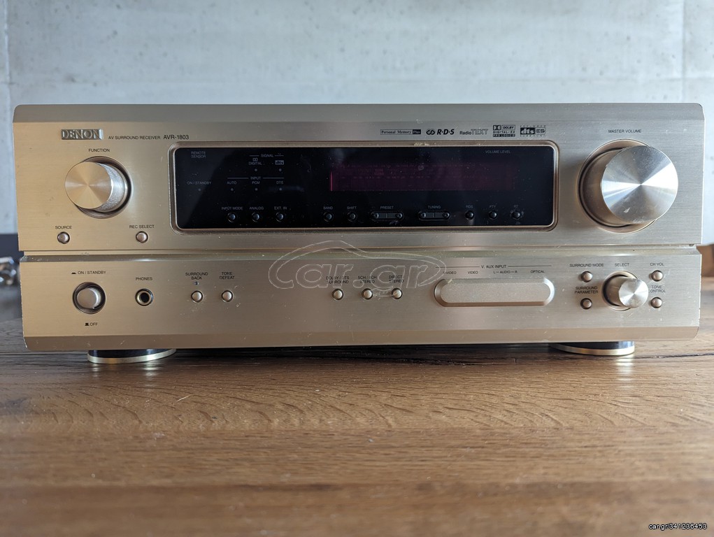 Car.gr - ΡΑΔΙΟΕΝΙΣΧΥΤΗΣ DENON AVR-1803 6.1 Channel 110 Watt- Radio ...