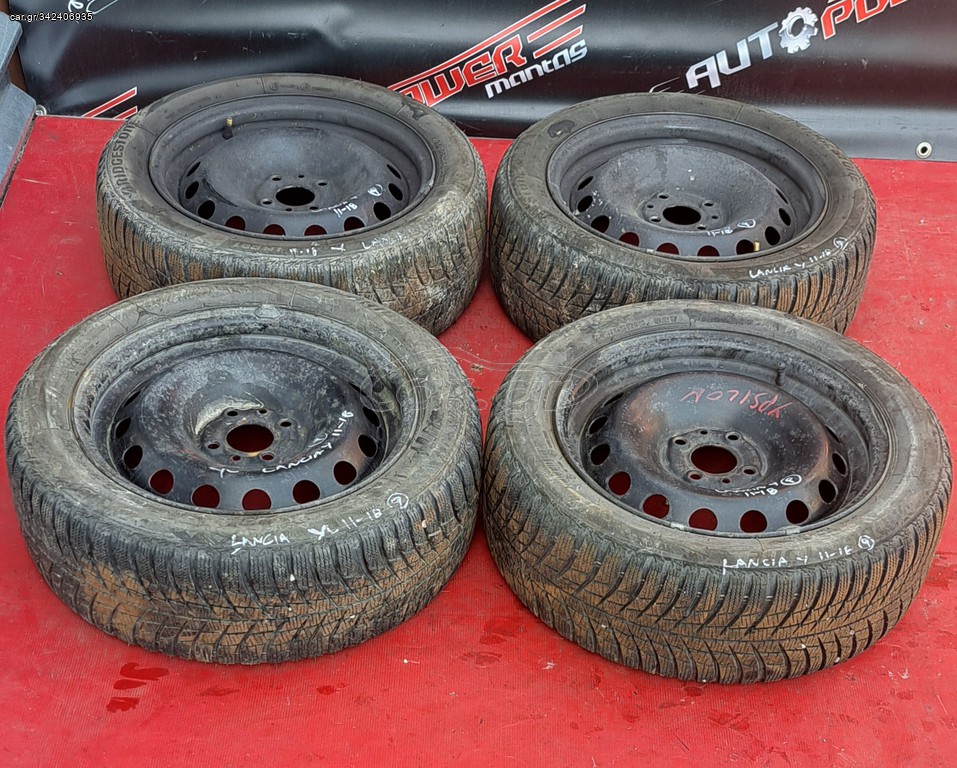 Car.gr - LANCIA Y 2011-2018 ΖΑΝΤΟΛΑΣΤΙΧΑ ΣΙΔΕΡΕΝΙΑ 4ΑΔΑ 15'' 185x55x15 ...