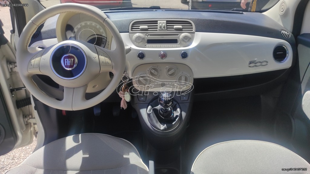 Car.gr - Fiat 500 '10 1400cc PANORAMA 100HP