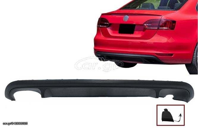 Car.gr - ΠΙΣΩ ΣΠΟΙΛΕΡ Rear Bumper Air Diffuser VW Jetta Mk6 VI (2011 ...