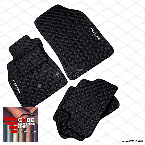 Car.gr - RENAULT MEGANE 2009-2016 ΠΑΤΑΚΙΑ ΤΕΧΝΟΔΕΡΜΑ CUBE ΜΑΥΡΟ ΜΕ ...