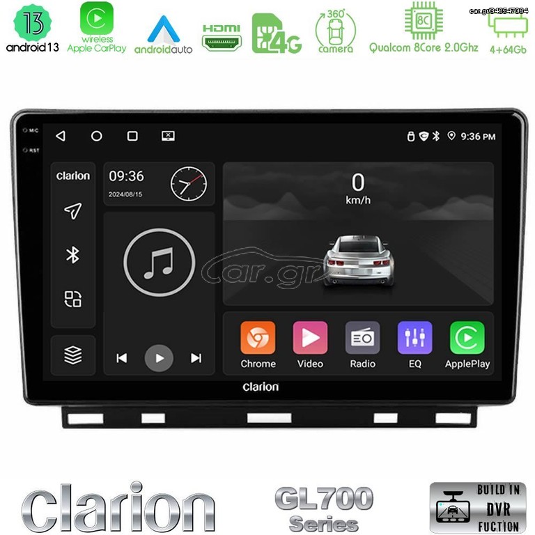 Car.gr - Clarion GL700 Series 8Core Android13 4+64GB Renault Clio 5 ...