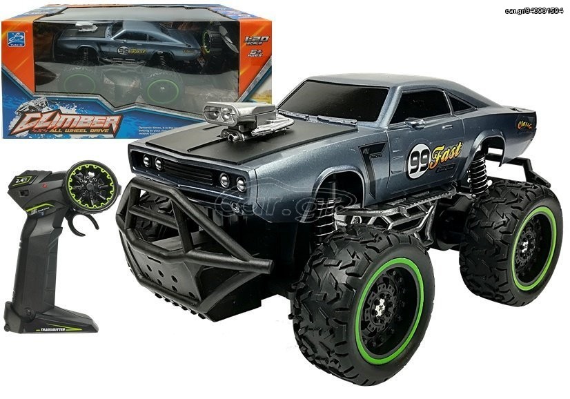 Car.gr - Remote controlled Car Off-road R/C Blue High Wheels