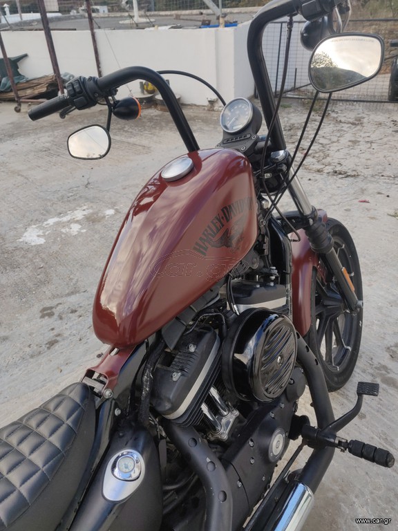 Car.gr - Harley Davidson Iron 883 '17 Red Denim