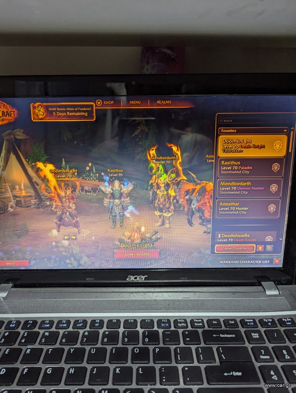 Car.gr - World of Warcraft War Within account(since 2010)