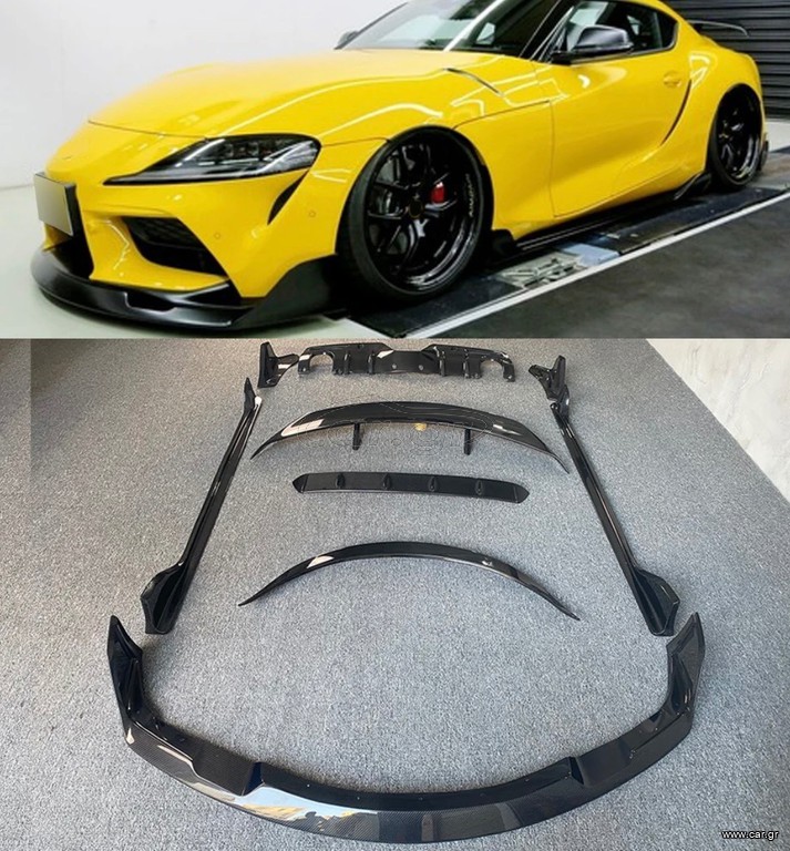 Car.gr - BODY KIT TOYOTA SUPRA A90 2019+ FRONT LIP SIDE SKIRTS REAR DIFFUSER Carbon Fiber