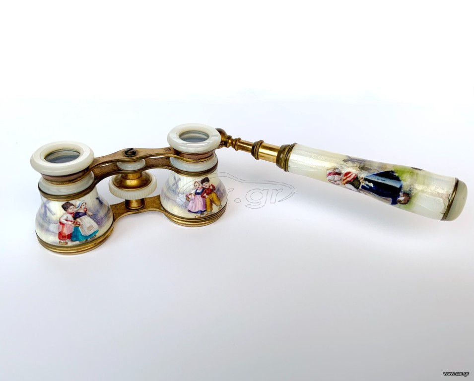 Car.gr - Κυάλια Όπερας Γαλλική Αντίκα Πορσελάνης με Φίλντισι και ...