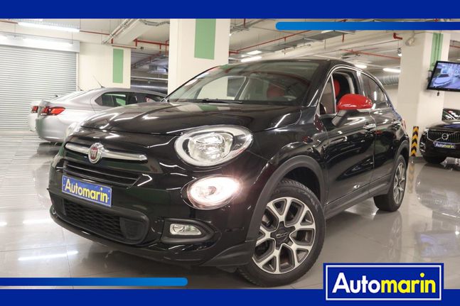 Car.gr - Fiat 500X '16 Red and Black Sunroof/6 Χρόνια Δωρεάν Service