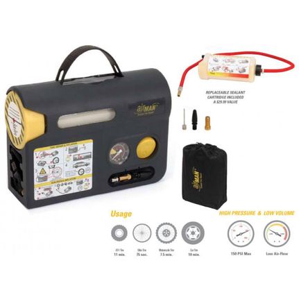 Car.gr - Κομπρεσέρ - Κομφλέρ Αέρος Αυτοκινήτου AirMan ResQ Pro 12V Με ...