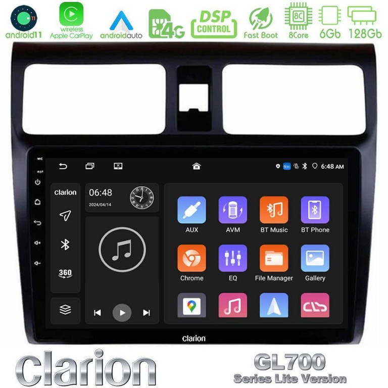 Car.gr - Clarion GL700 Lite Series 8Core Android11 6+128GB Suzuki Swift ...