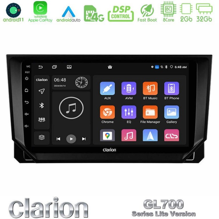 Car.gr - Clarion GL700 Lite Series 8Core Android11 2+32GB Seat Arona ...