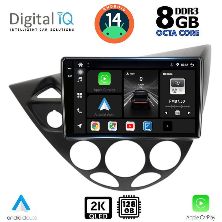 Car.gr - MULTIMEDIA TABLET for FORD FOCUS mod. 1998-2004 ANDROID 14 ...