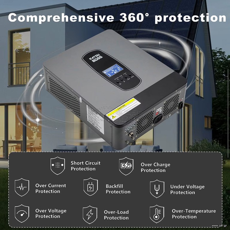 Car.gr - ecosolar.gr Μονοφασικό Solar Hybrid Parallel 11 KW Inverter , 2 MPPT , DT4811 , DATOU ...