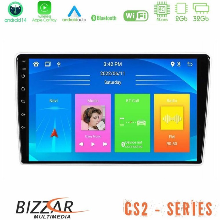 Car.gr - Bizzar CS2 Series 4Core Android14 2+32GB Kia Sportage 2005 ...