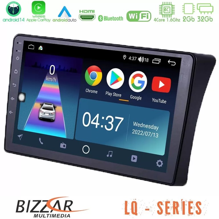 Car.gr - Bizzar LQ Series 4Core Android14 2+32GB Nissan Navara D40 Navigation Multimedia Tablet ...