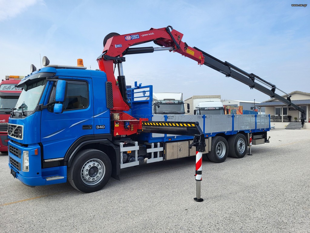 Car.gr - Volvo '08 FM 340 6X2 ΜΕ ΓΕΡΑΝΟ HMF 2820 4 ΥΔΡ + 1 ΜΗΧ