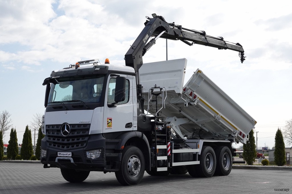 Car.gr - Ανατροπή + Γερανός Mercedes-Benz 2015 AROCS 2642 / 6X4 / 3 STR ...