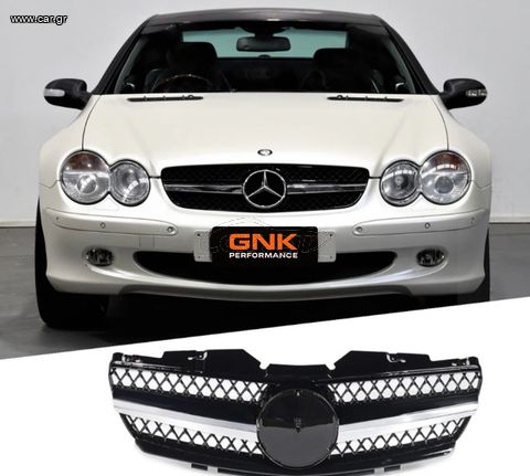 Car.gr - ΜΑΣΚΑ ΕΜΠΡΟΣ Mercedes-Benz SL-Class R230 Chrome Black AMG ...