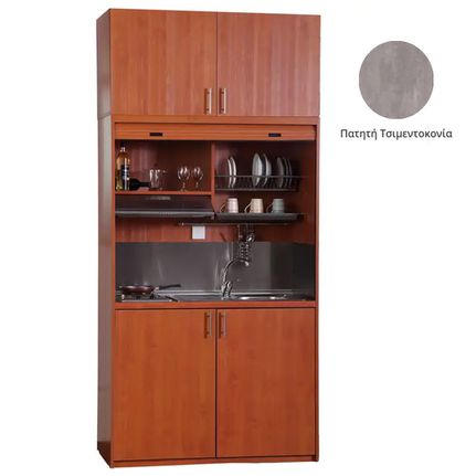 Car.gr - Πολυκουζίνα mini kitchen 125cm με πατάρι & αριστερή γούρνα ...