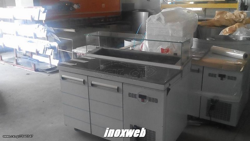 Car.gr - INOXWEB 2025-Ψυγειο σαλατων 135χ70χ126 ME KORIAN