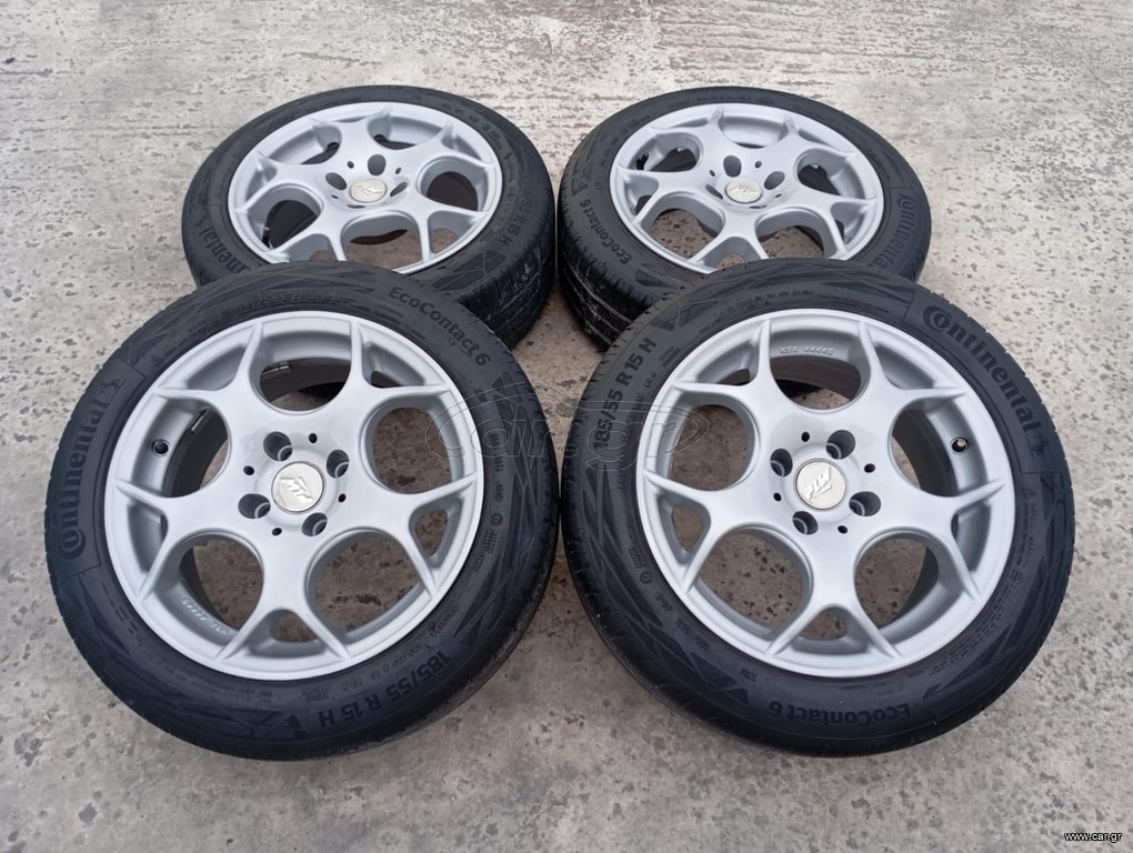 Car.gr - Ζαντες 15αρες (4x100)Plw με λαστιχα 185/55/15